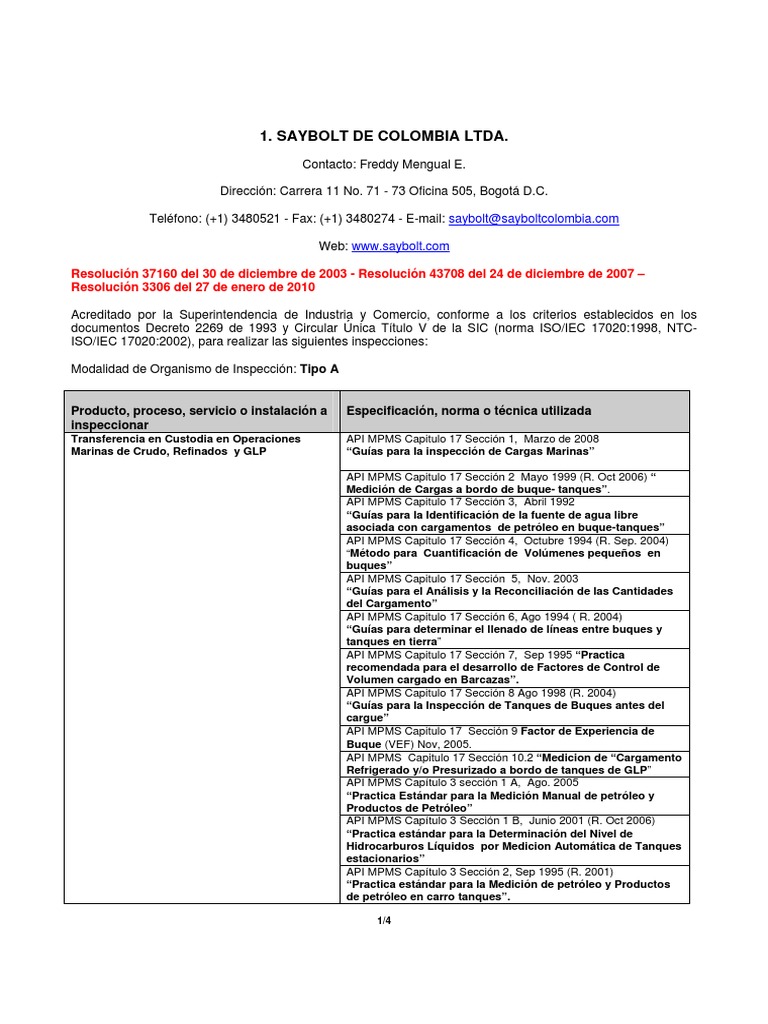 Normas API PDF | PDF | Petróleo | Química