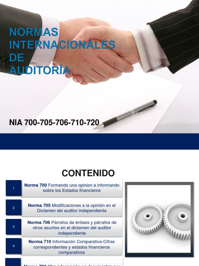 nia 700.ppt | Auditoría financiera | Contralor