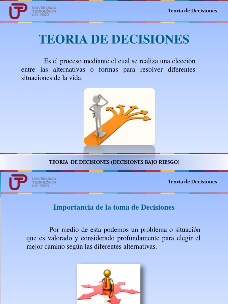 Teoria de Decisiones | PDF | Teoría de decisiones | Toma de decisiones