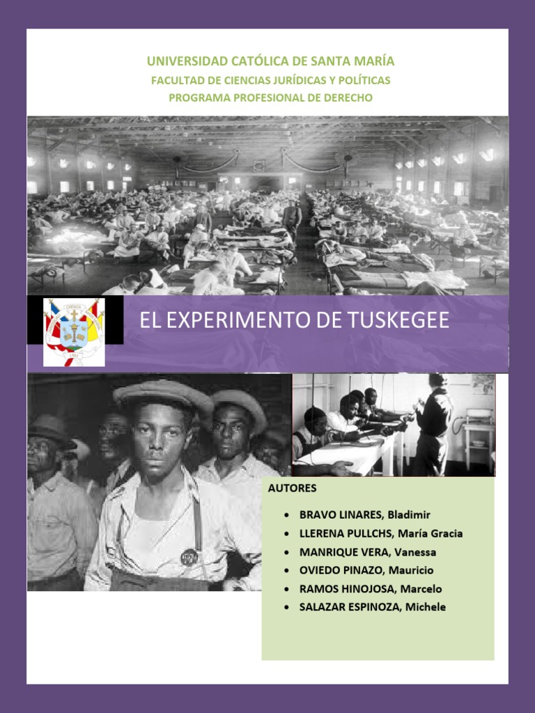 El Experimento Tuskegee | PDF | Bioética | Especialidades Medicas