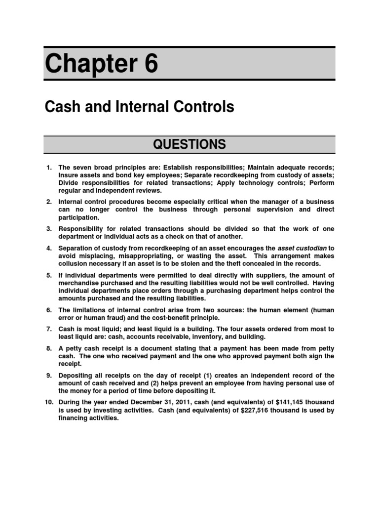Chapter 6 Questions Accounting | PDF | Euro | Economies