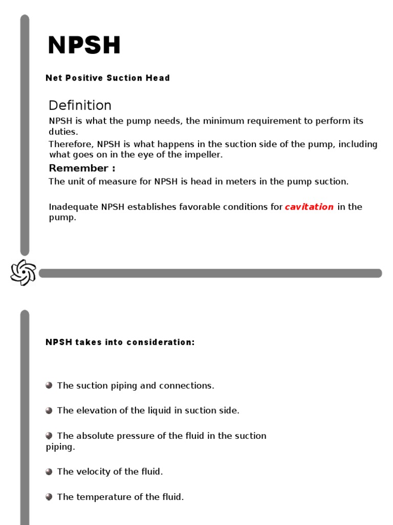 Pump Suction Head Essentials | PDF | Liquids | Physical Quantities