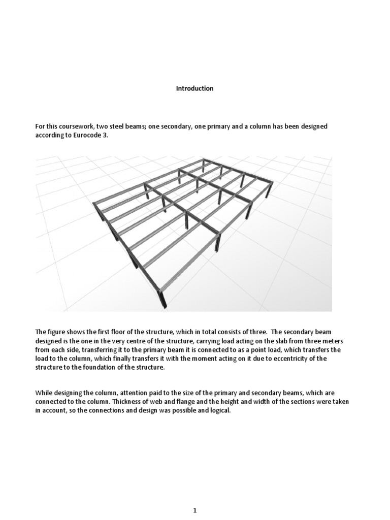 Steel Beam Design per Eurocode 3 | PDF | Bending | Beam (Structure)