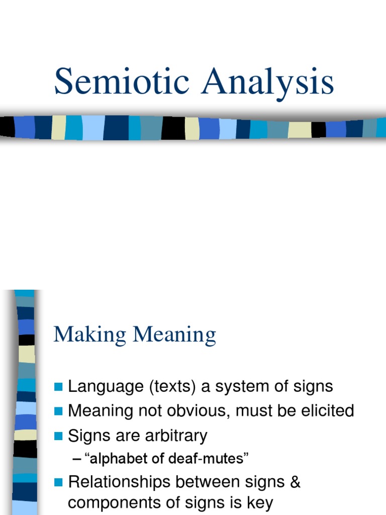 Semiotic Analysis of Meaning in Texts | PDF | Intertextuality | Symbols
