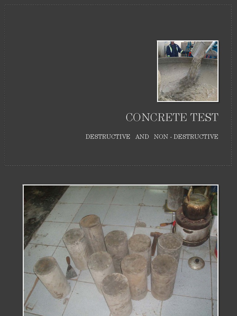 Concrete Test: Destructive and Non - Destructive | PDF