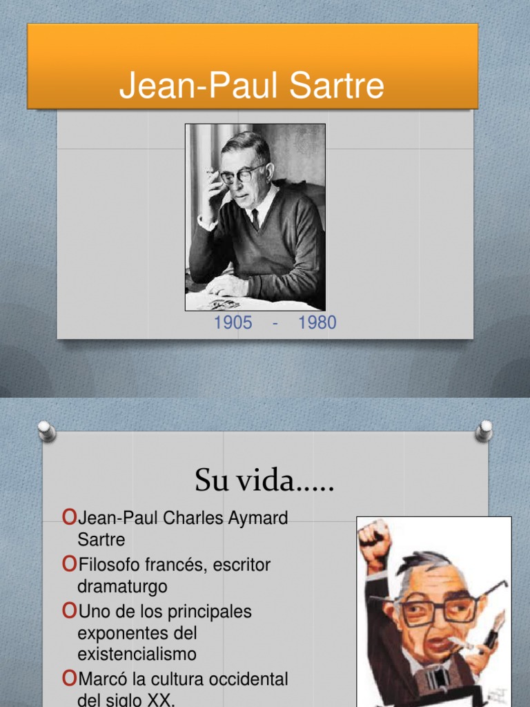 Jean Paul Sartre.ppt | Jean Paul Sartre | Libertad