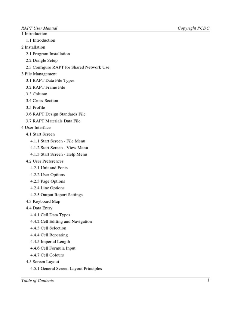RAPT User Manual | Download Free PDF | Beam (Structure) | Bending