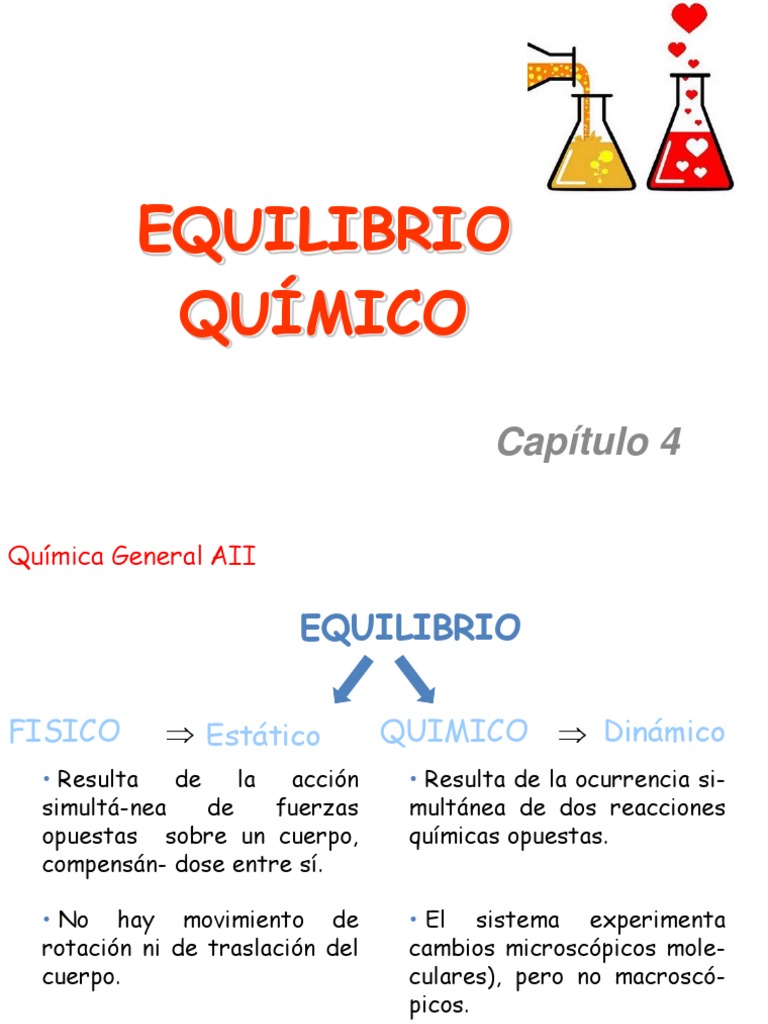 Equilibrio químico.ppt | Equilibrio químico | Reacciones químicas ...
