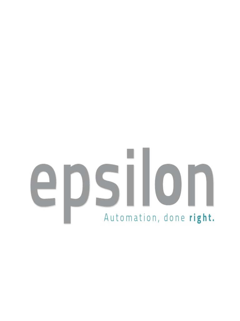 Epsilon Brochure | PDF | Workflow | Automation