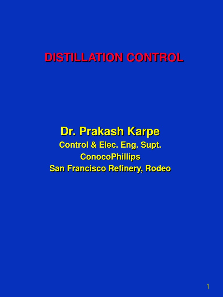 Distillation Control in Fractionation Towers | PDF | Distillation ...