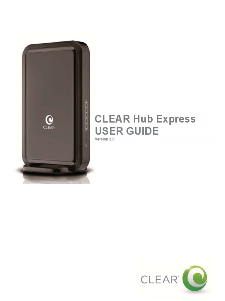 CLEAR Hub Express Ver 3.0 | PDF | Wi Fi | Ip Address
