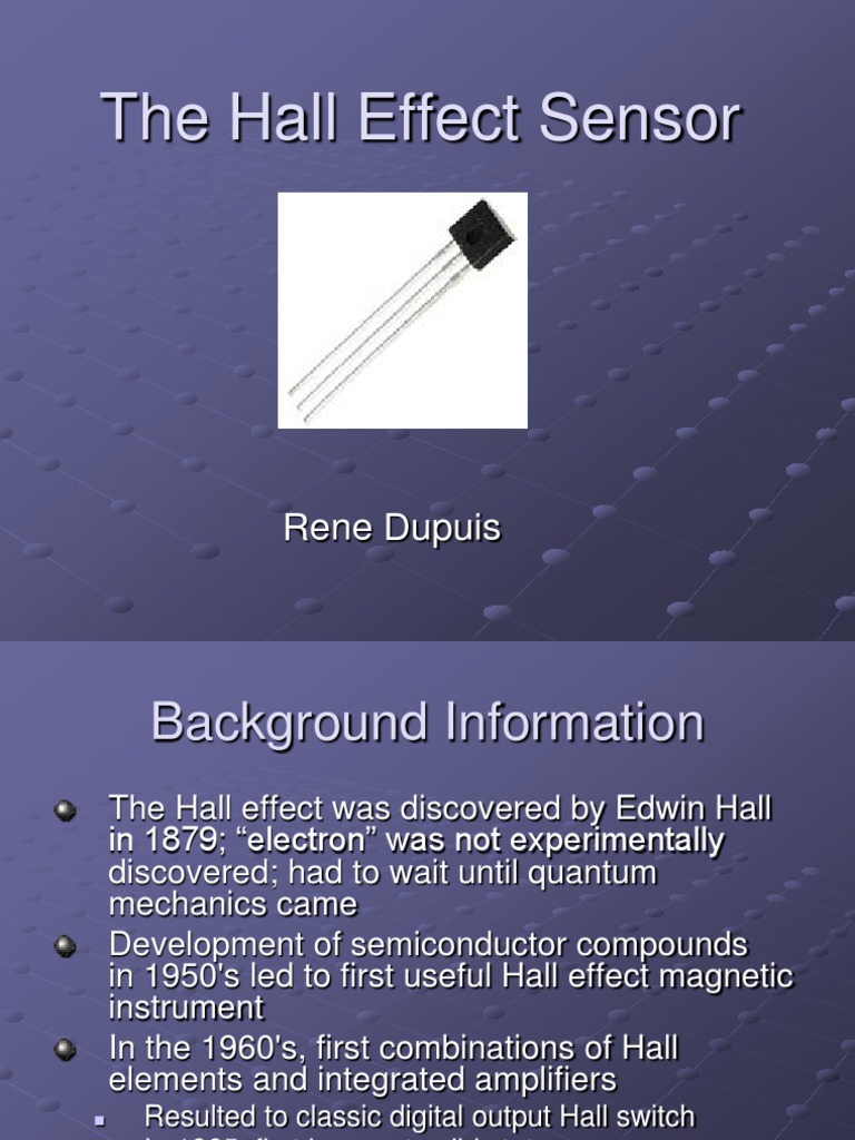Hall Effect Sensor.ppt | Sensor | Magnetic Field