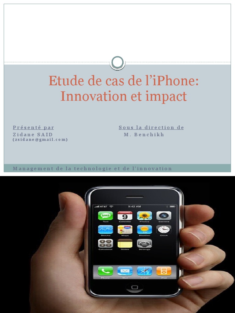 Etude de Cas Iphone | PDF | Apple Inc. | iPhone