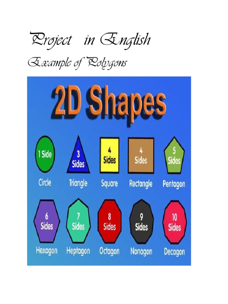 Example of Polygons: Project in English | PDF
