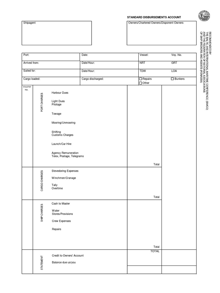 Voucher No.: Standard Disbursements Account | PDF