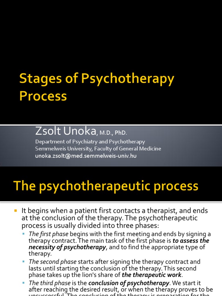 02 Stages of Psychotherapy Process | PDF | Psychotherapy | Coping ...
