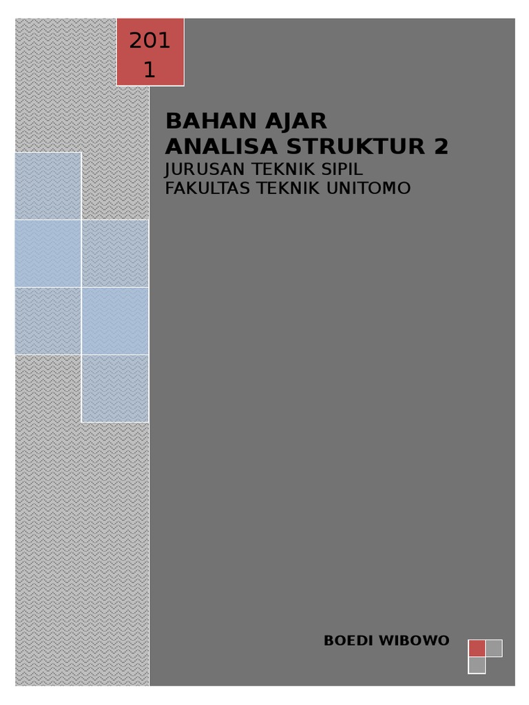 Bahan Ajar Analisa Struktur 2 FT Sipil Unitomo | PDF