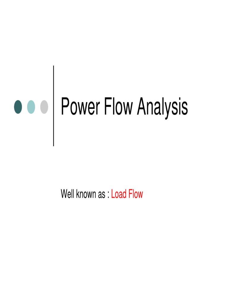 Power Flow Analysis PDF | PDF | Applied Mathematics | Power (Physics)