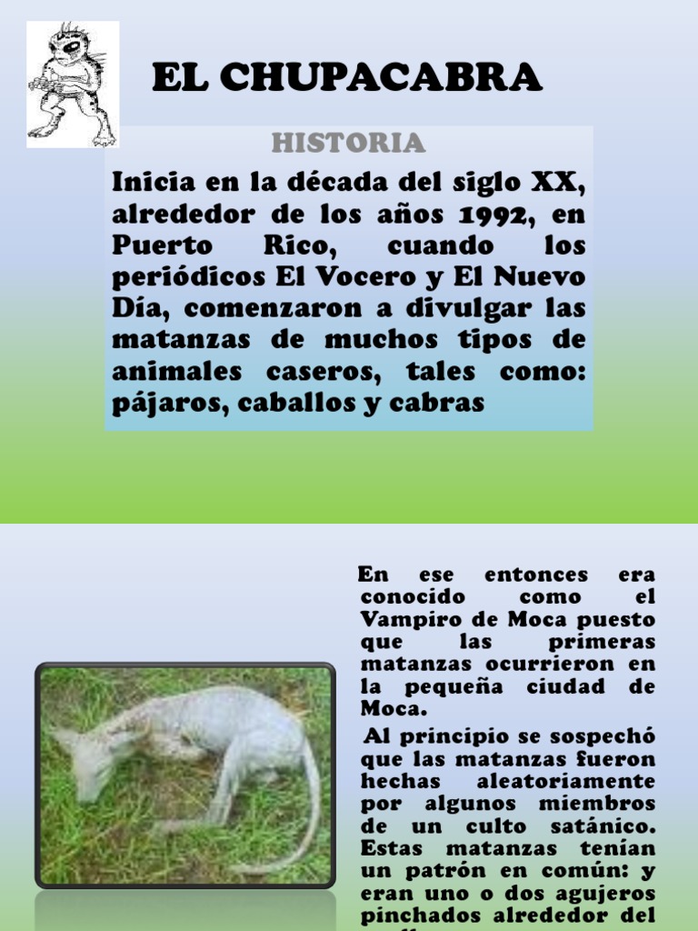 El Chupacabra | PDF | Naturaleza