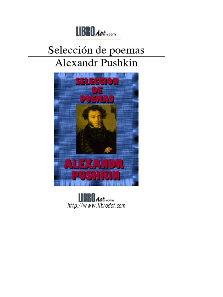 Selección de Poemas (Pushkin) PDF | PDF | Alexander Pushkin | Humor