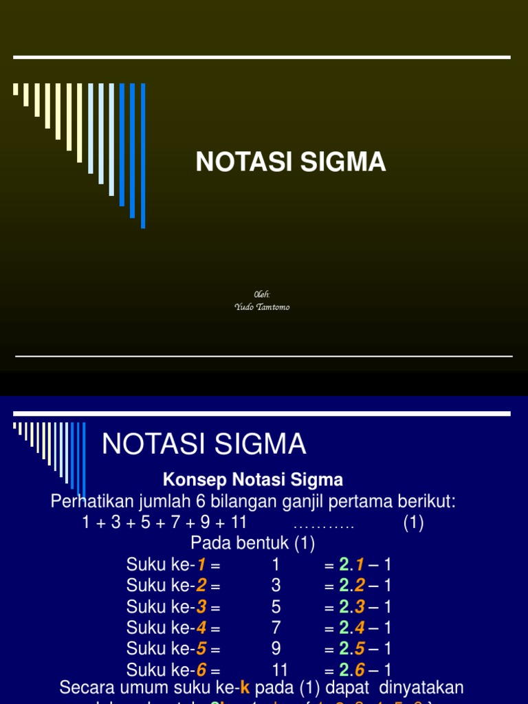 Notasi Sigma | PDF