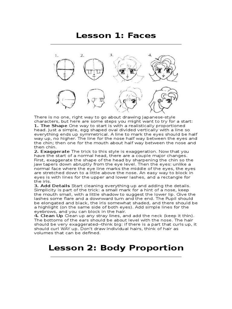 How To Draw Anime Style Art | PDF