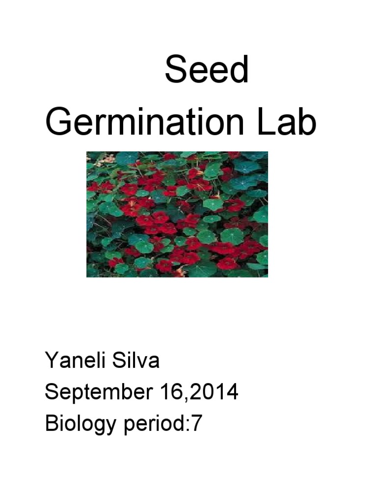 Seed Germination Experiment Results | PDF