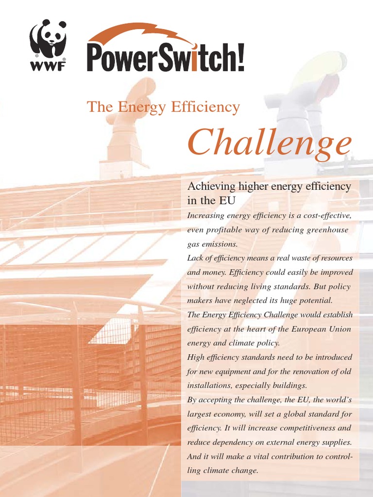 Challenge: The Energy Efficiency | PDF | Efficient Energy Use | Low ...