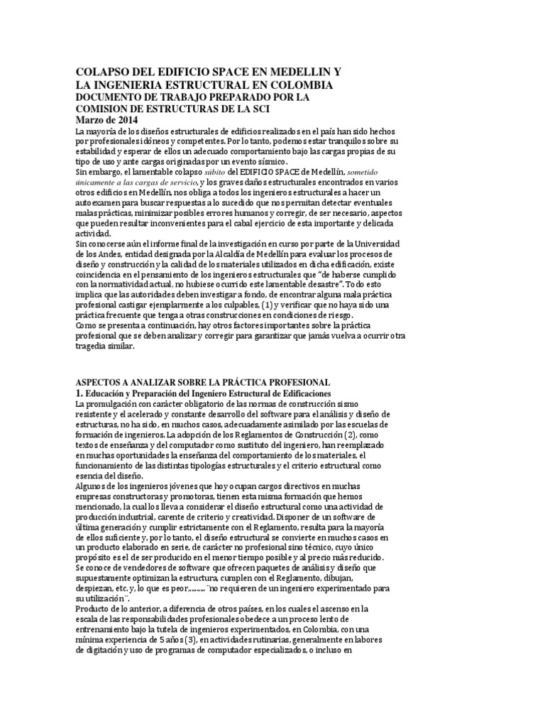 Colapso Space Medellín: Lecciones SEO | PDF | Diseño | Ingeniería