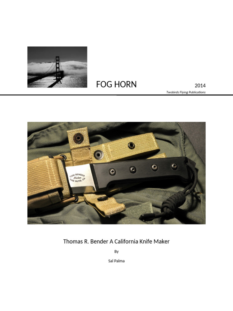 Thomas R Bender A California Knife Maker | PDF | Knife | Blade