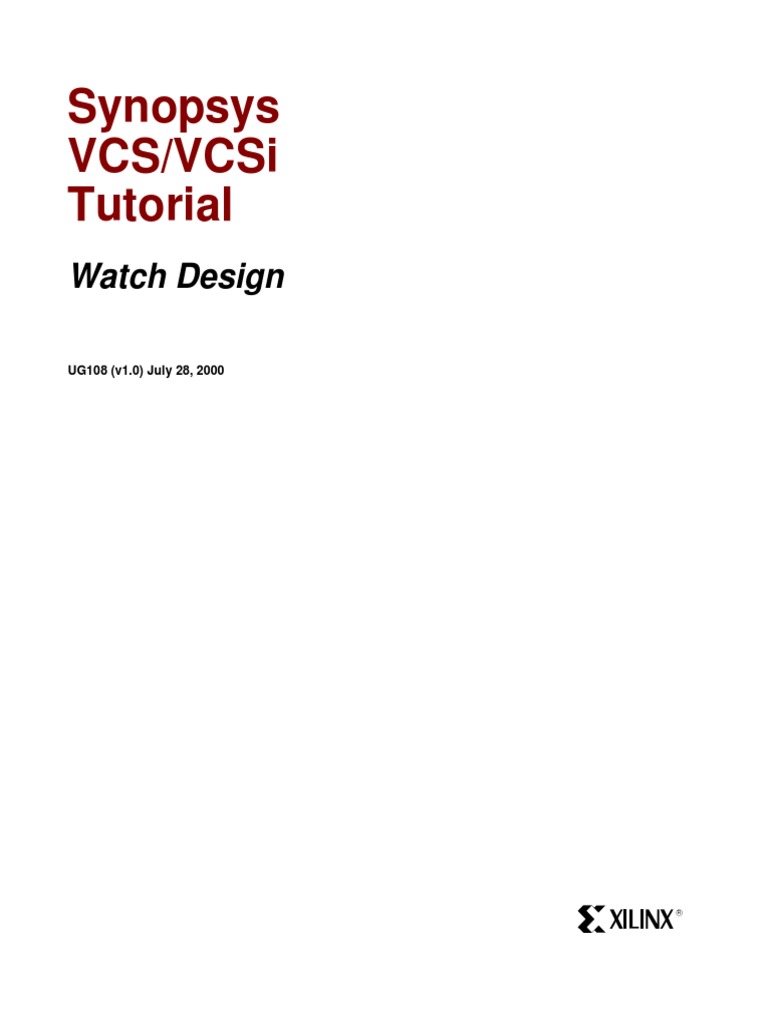 Synopsys Vcs/Vcsi Tutorial: Watch Design | PDF | Hardware Description ... Synopsys Vcs/Vcsi Tutorial: Watch Design | PDF | Hardware Description ...