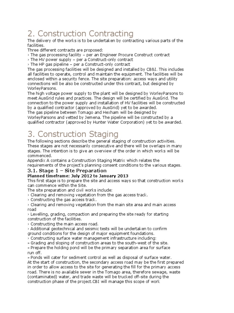 Construction Phase Plan 3 | PDF | Road | Water Supply