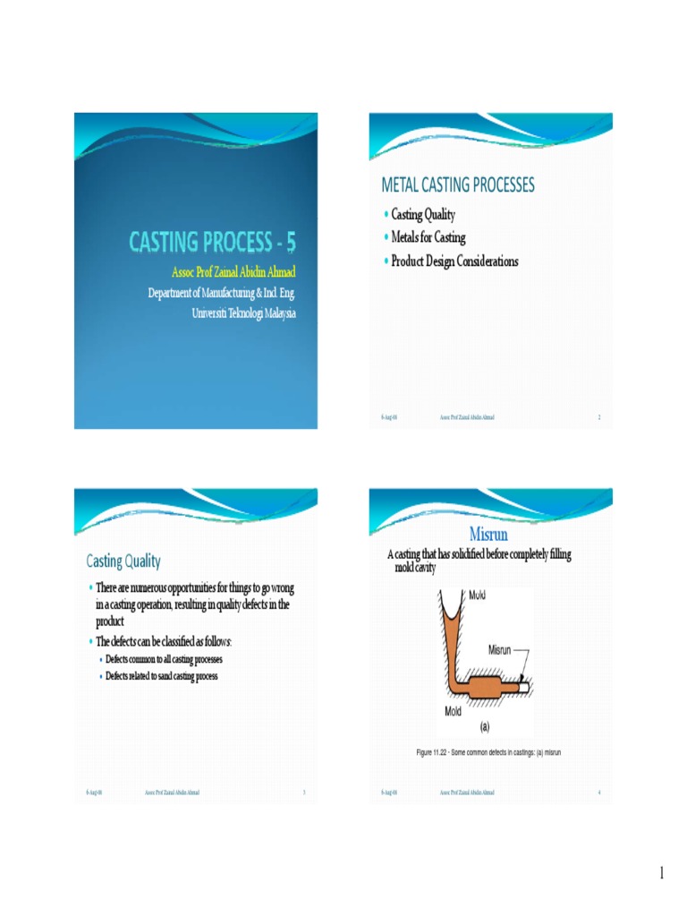 Casting Defect | PDF | Casting (Metalworking) | Building Materials