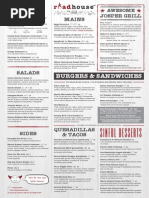 Highland Park Bowl - Menu | PDF | Salad | Foods