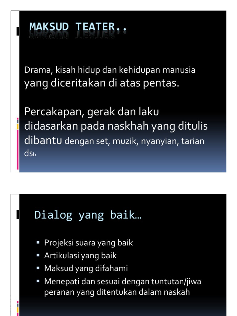 Asas Lakonan Teater | PDF