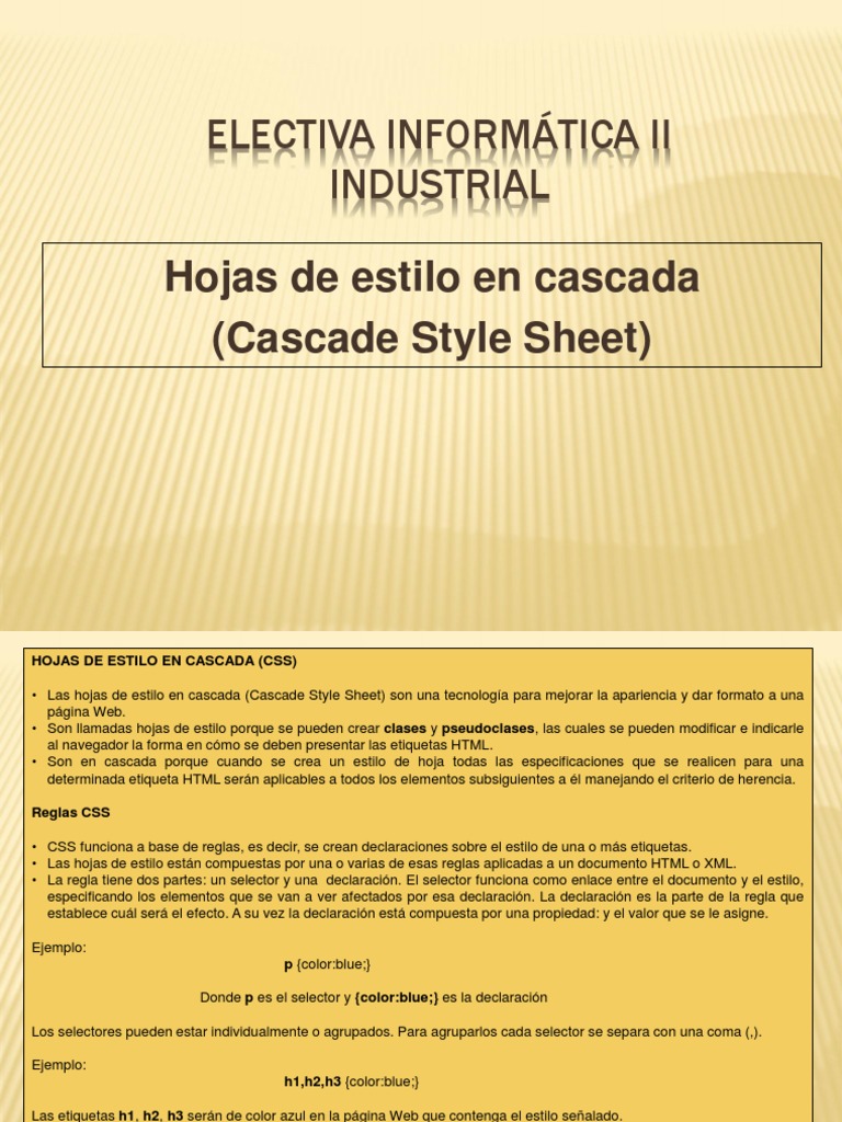 Hojas de Estilo CSS | PDF | Hojas de estilo en cascada | HTML