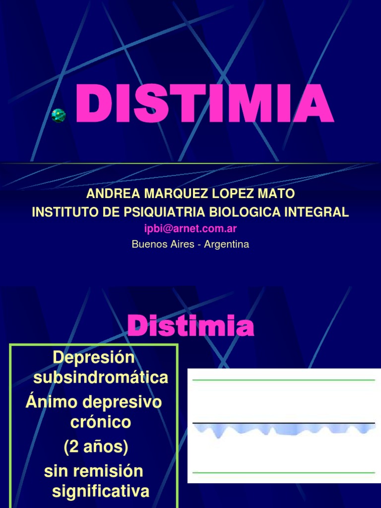 Distimia: Depresión Crónica Subdiagnosticada | PDF