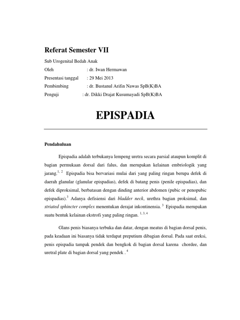 Epispadia | PDF