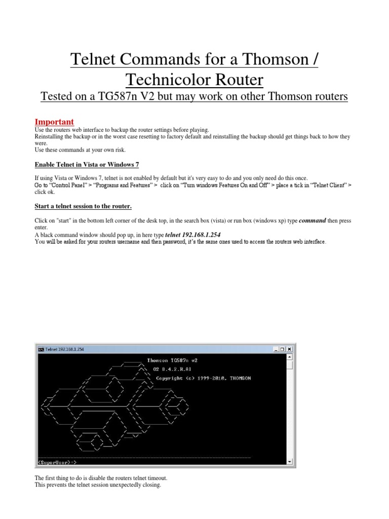 telnet commands.docx | Wireless Lan | Router (Computing) | Free 30-day Trial | Scribd