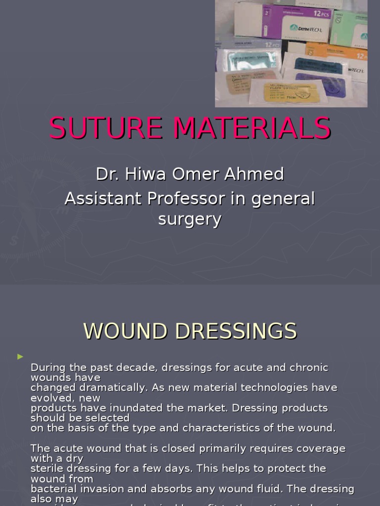 Suture Materials | PDF | Surgical Suture | Wound