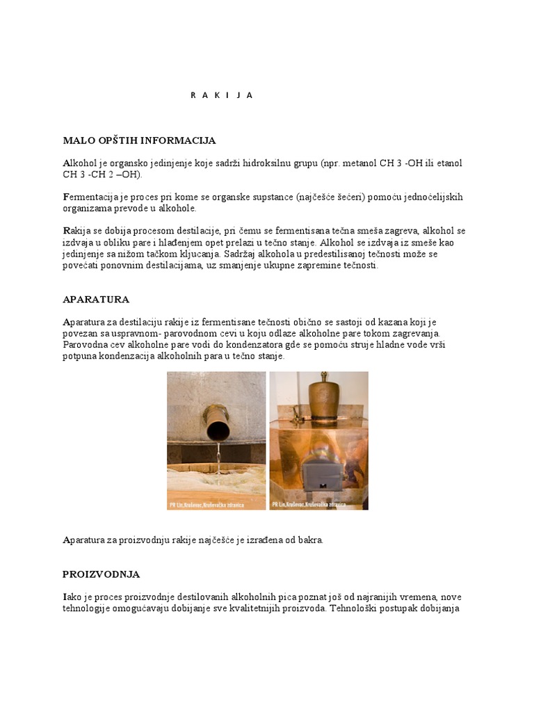 Pecenje Rakije PDF | PDF
