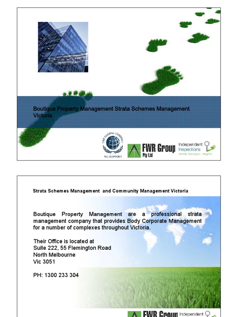 Strata Schemes Management Act VICTORIA Presentation Boutique Property ...