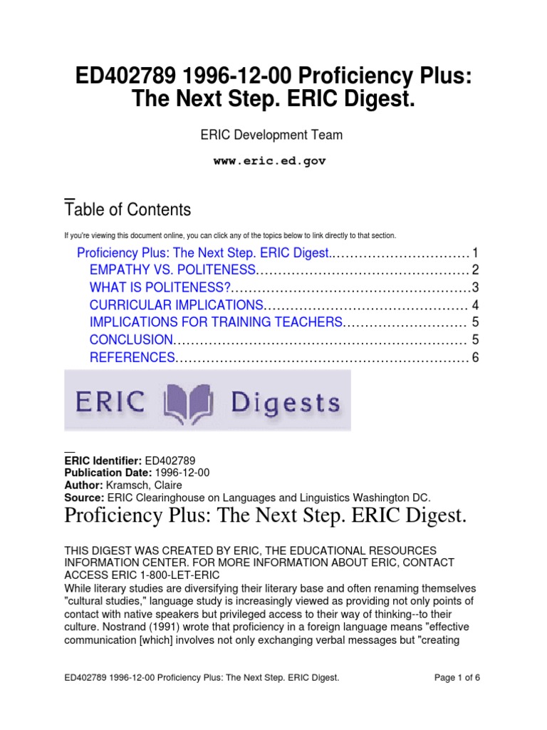 KRAMSCH Proficiency Plus PDF | PDF | Language Education | Empathy