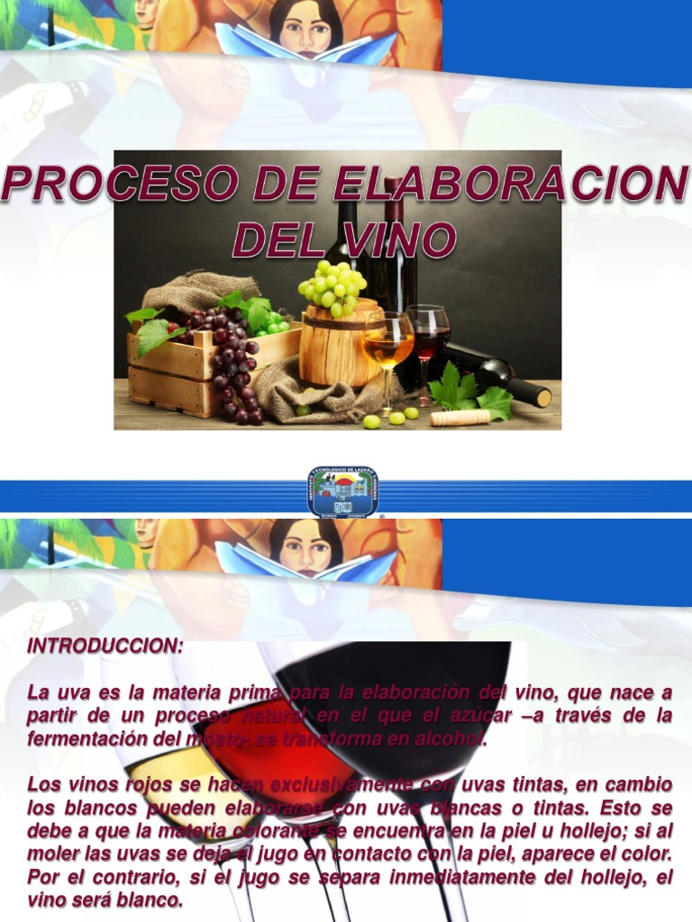 Proceso de Elaboracion Del Vino | PDF | Vinificación | Vino