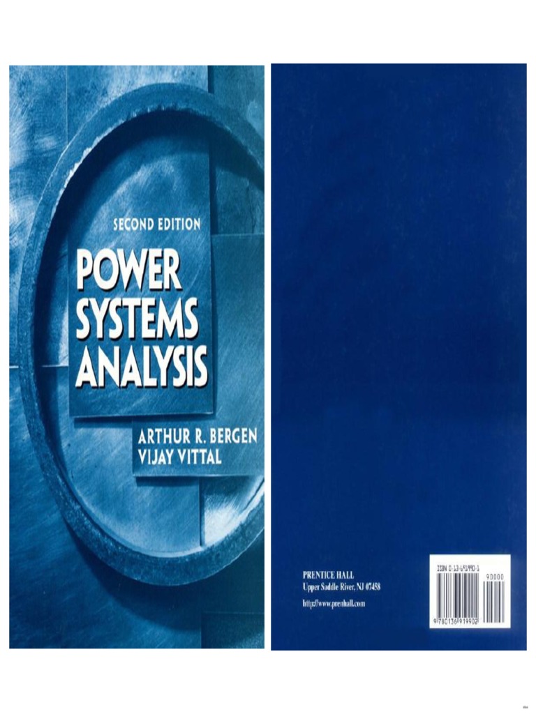 Power Systems Analysis - Arthur R. Bergen, Vijay Vittal | PDF