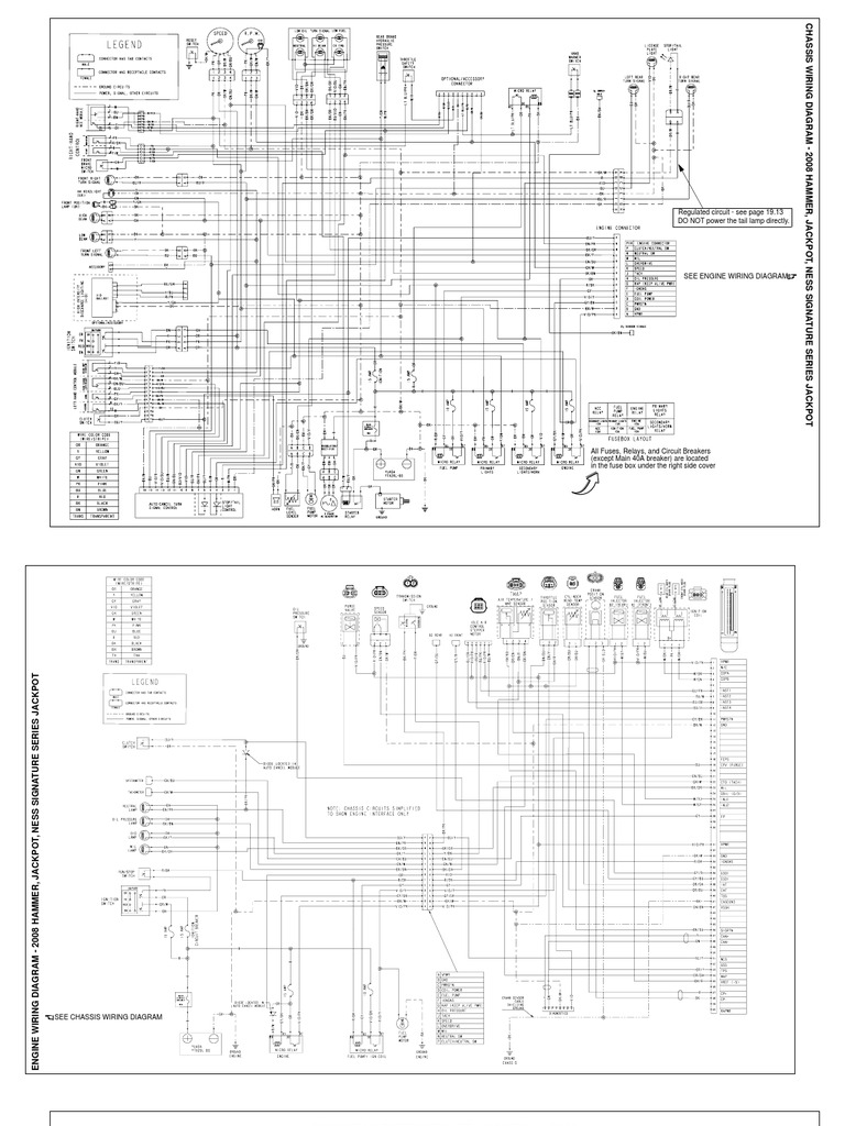 2008 Victory Hammer Wiring Diagram | PDF | Wire | Safety