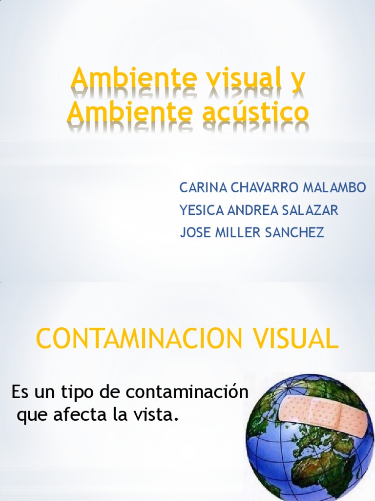 Ambiente Visual y Ambiente Acústico | PDF | ruido | Contaminación