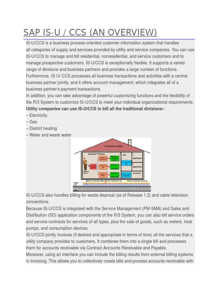 Sap Is-U (CCS) - Overview | PDF | Invoice | Business Process