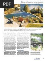 Building a Natural Swimming Pool Guide | PDF | Swimming Pool | Concrete