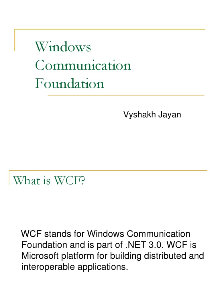 Windows Communication Foundation | Download Free PDF | Windows ...